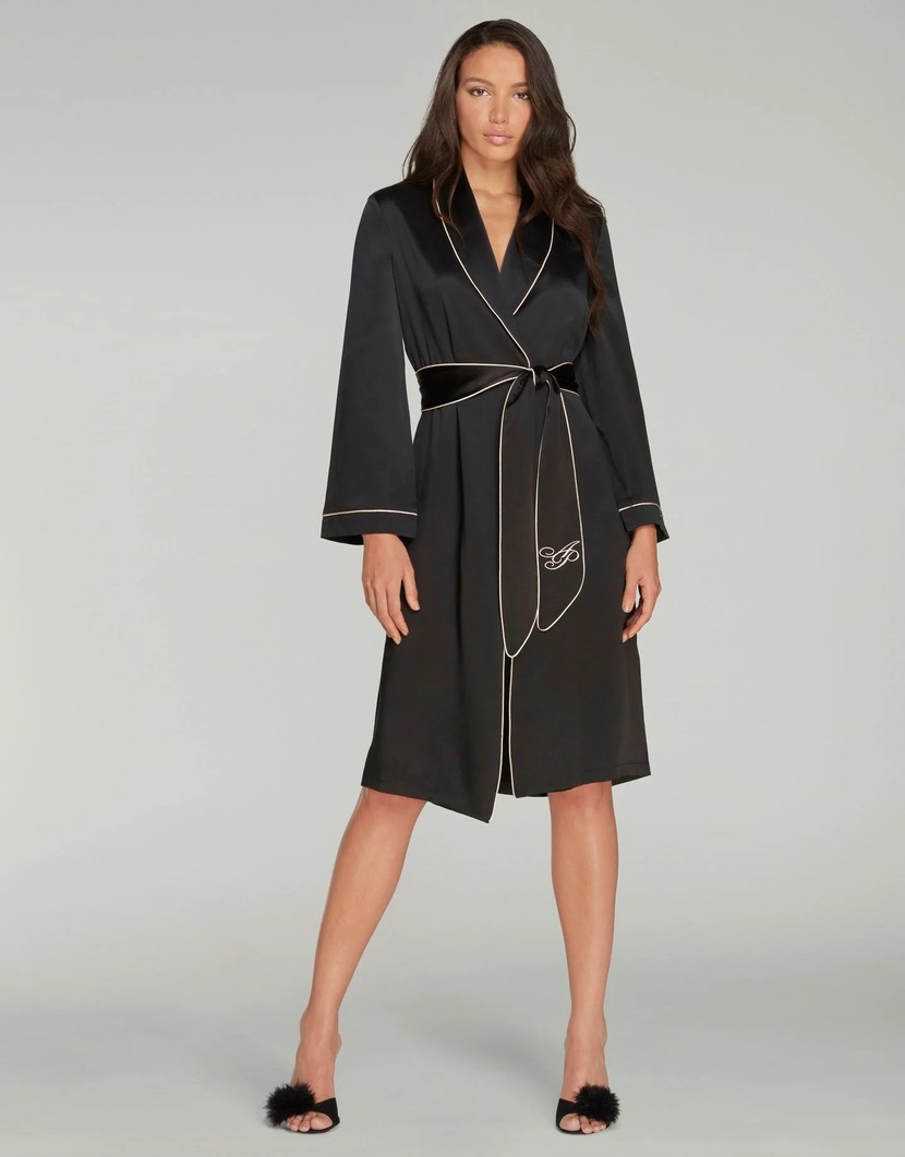 Розовый шелковый халат Classic Agent Provocateur – купить за 69 000 р.
